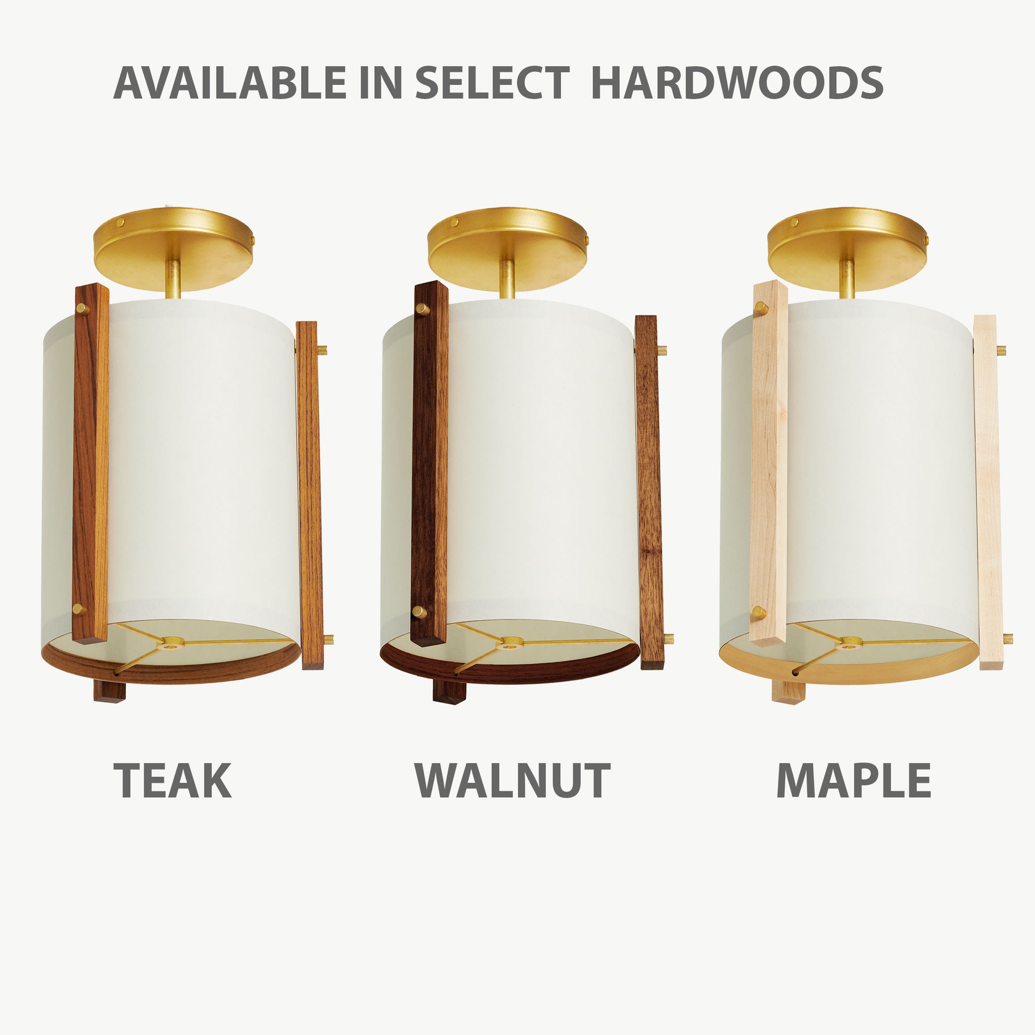 Japanese Mid-Century Teak Ceiling Light – James Mankoff Design