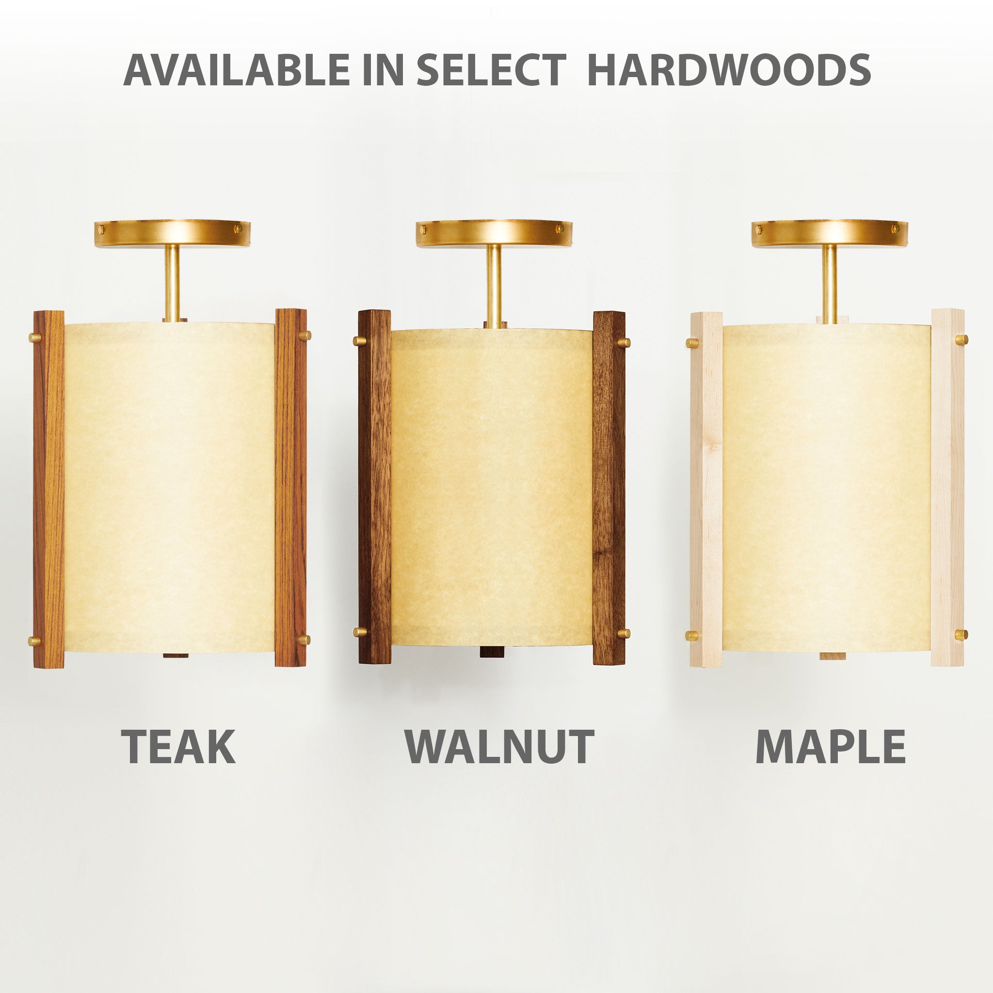 Japanese Mid-Century Teak Ceiling Light – James Mankoff Design